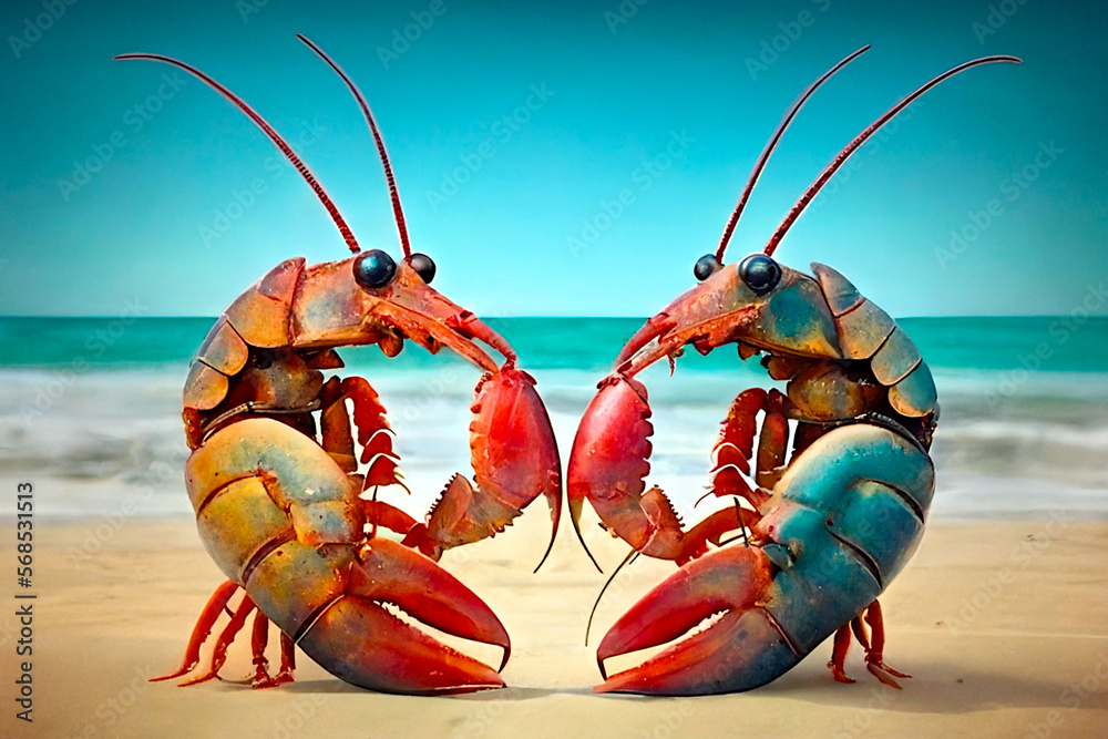 Cute Lobster Painting