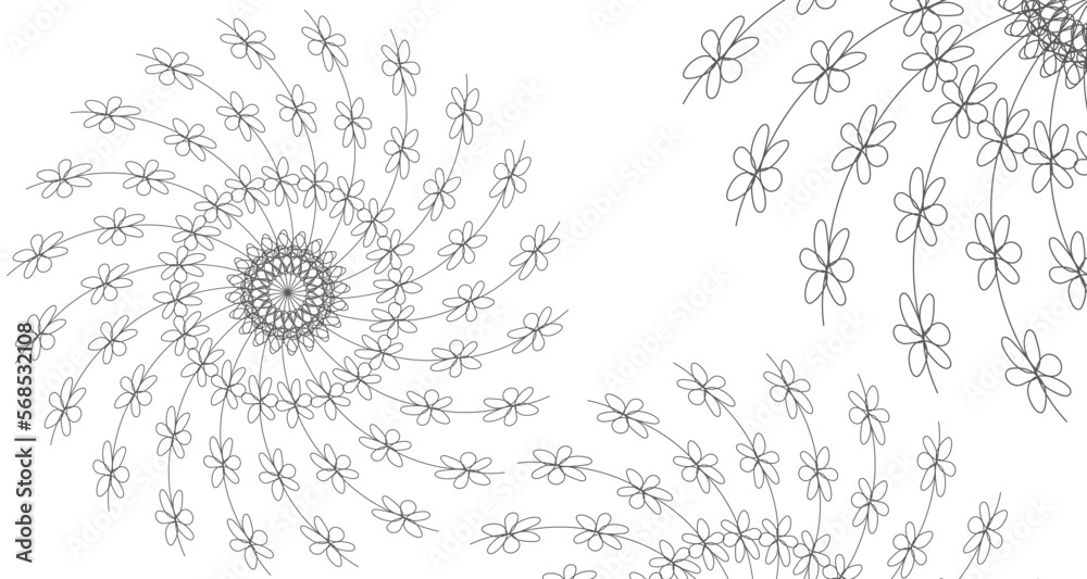 Mandala or Line Art Design Stock Vector | Adobe Stock