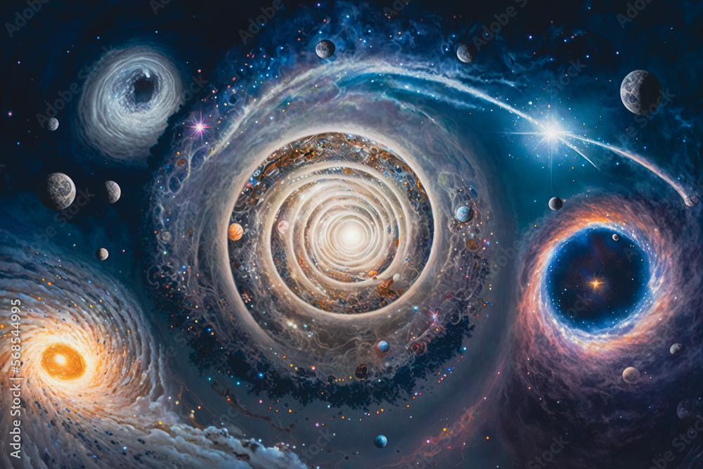 The Cosmic Expansion A Representation Of The Universes Expanding