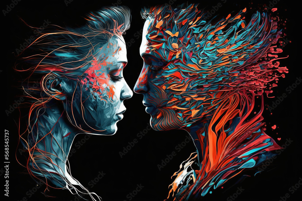Man And Woman In Love Art