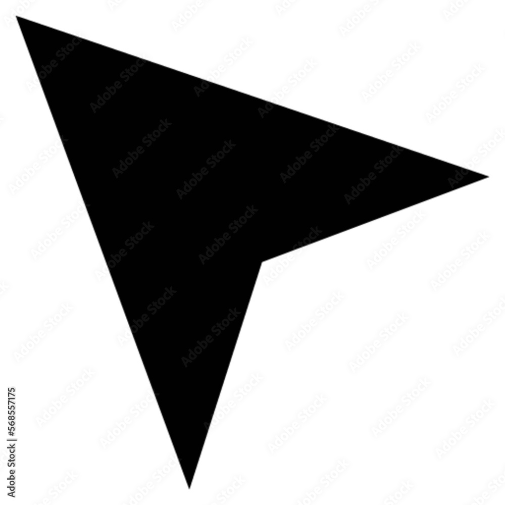 computer mouse click pointer cursor arrow vector, icon, symbol, logo, clipart, isolated. vector ...