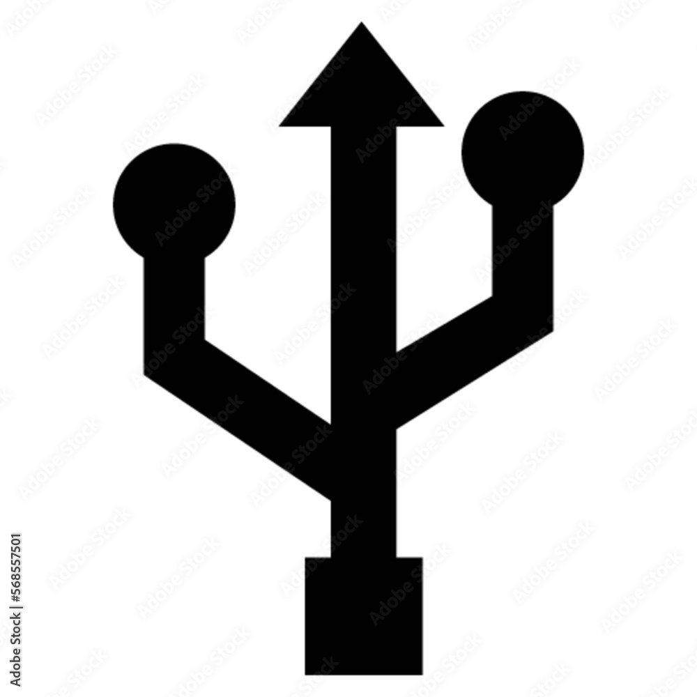 usb vector, icon, symbol, logo, clipart, isolated. vector illustration ...