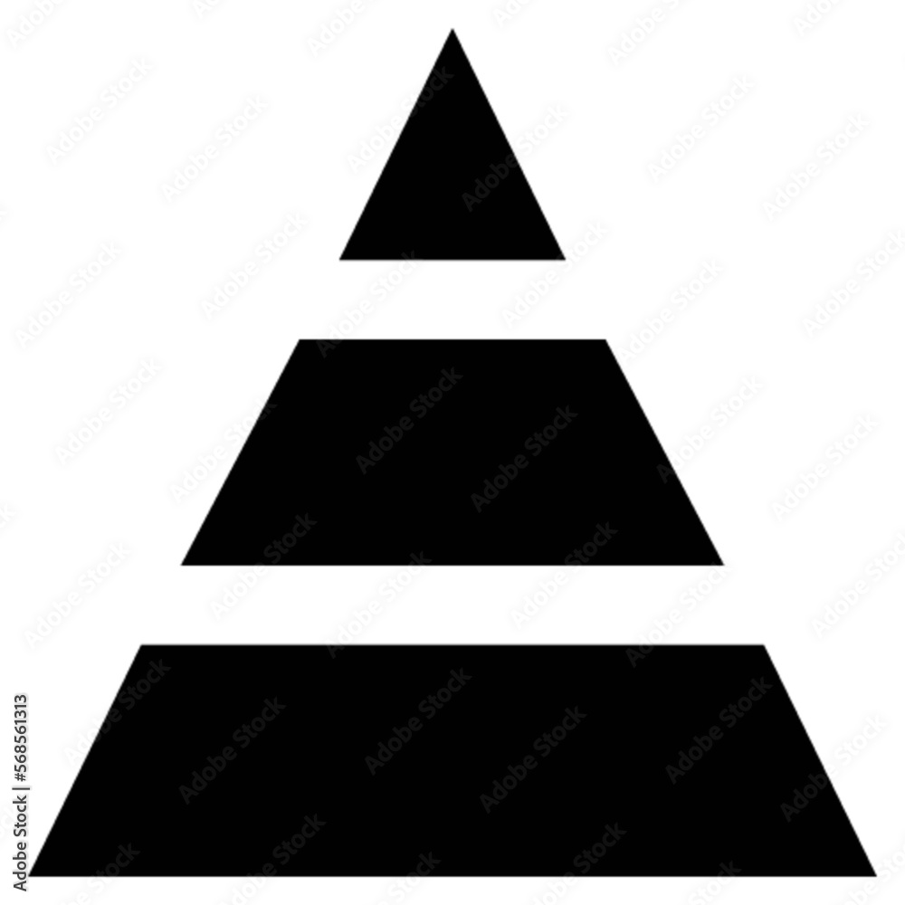 pyramid vector, icon, symbol, logo, clipart, isolated. vector ...