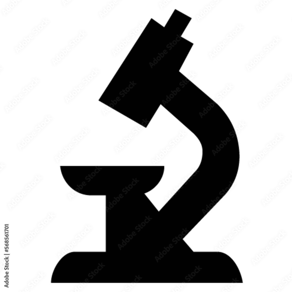 microscope vector, icon, symbol, logo, clipart, isolated. vector ...