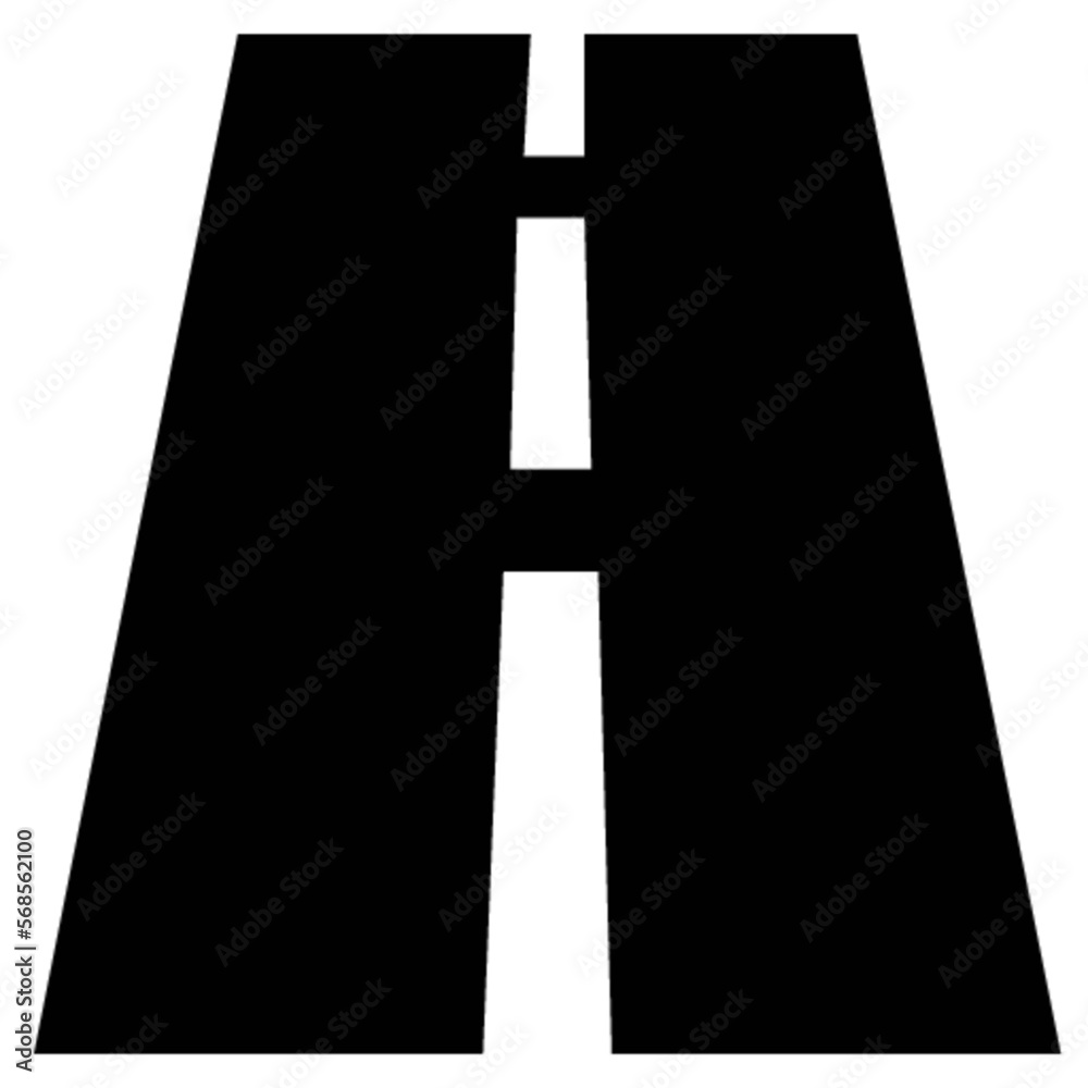 road vector, icon, symbol, logo, clipart, isolated. vector illustration ...