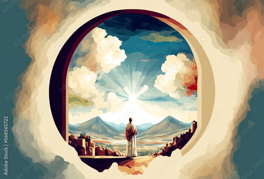 Heaven god Holy Church bethlehem illustration landscape art pathway ...