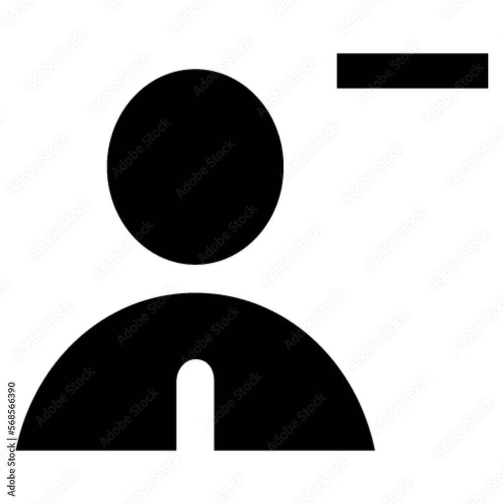 human minus vector, icon, symbol, logo, clipart, isolated. vector ...