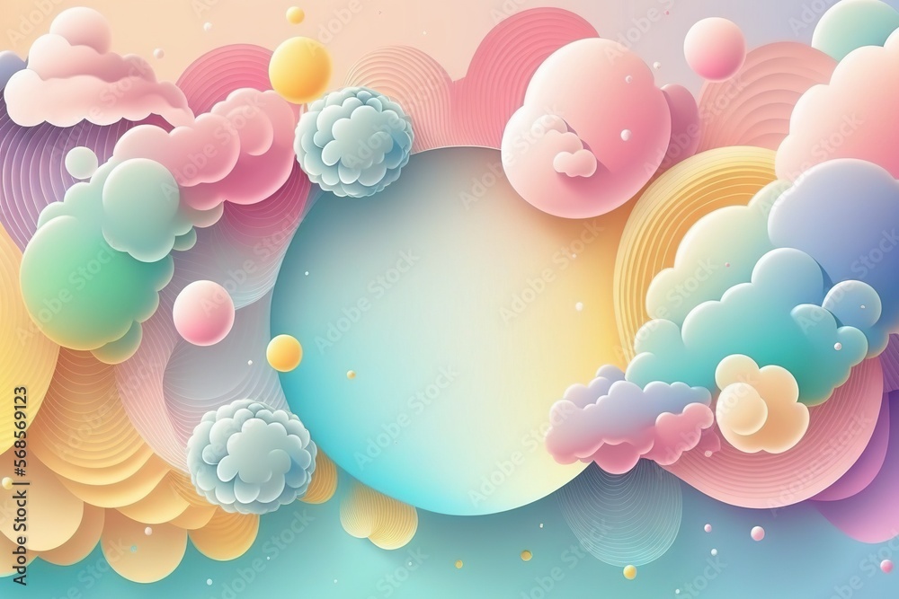 Gentel pastel colorful abstract wallpaper, screensaver on your desktop ...