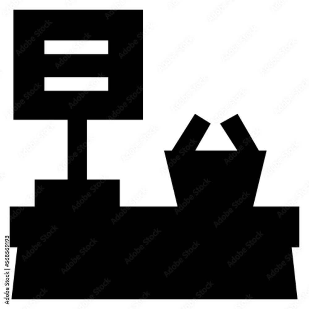 store counter vector, icon, symbol, logo, clipart, isolated. vector ...