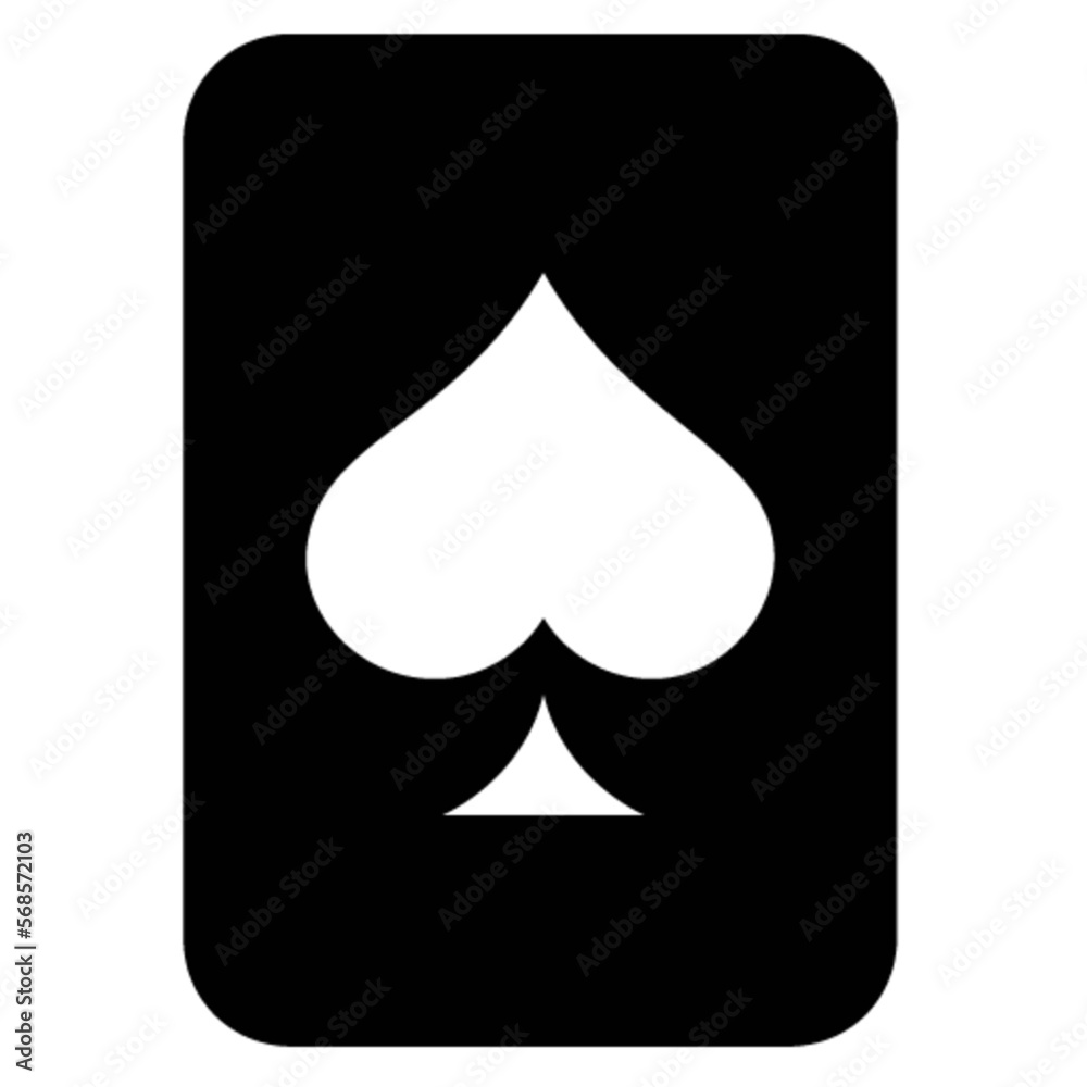 playing card spade vector, icon, symbol, logo, clipart, isolated ...