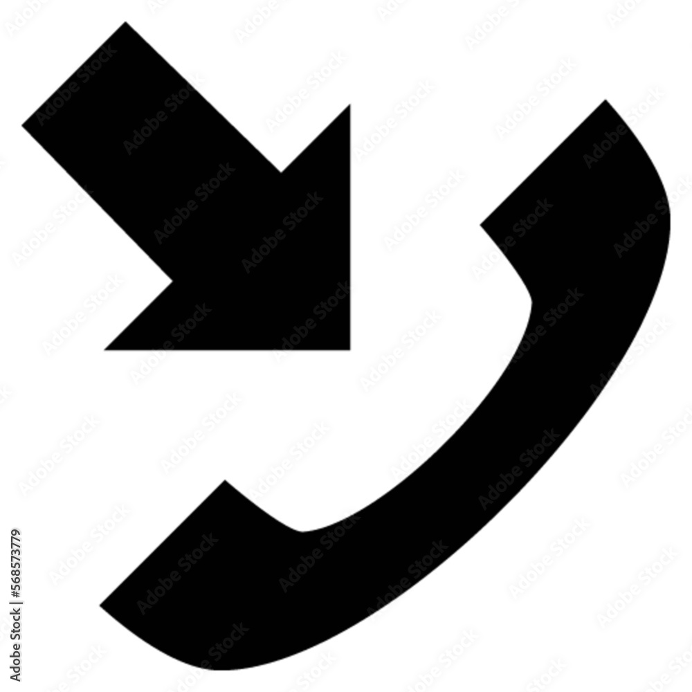 incoming call vector, icon, symbol, logo, clipart, isolated. vector ...