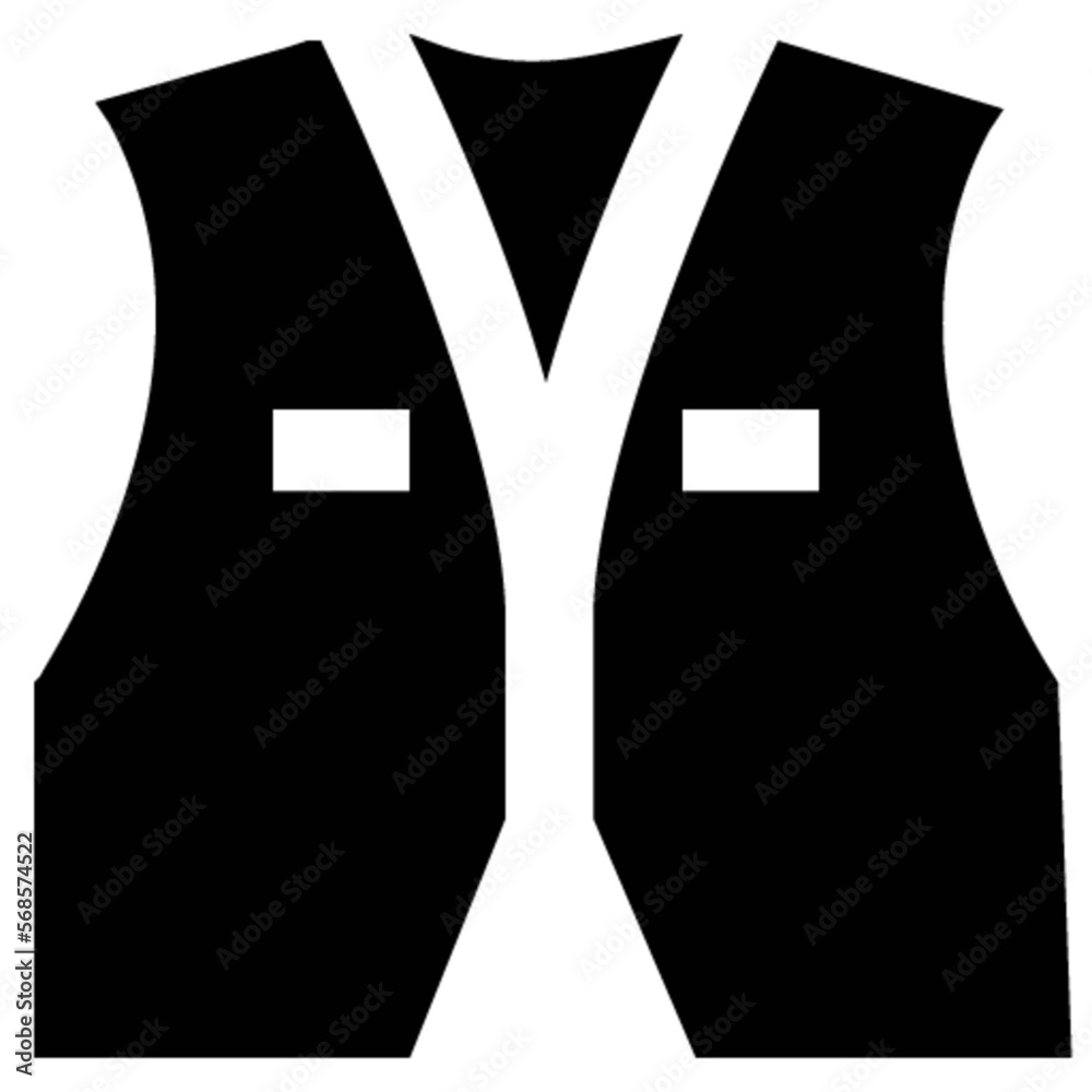 waistcoat vector, icon, symbol, logo, clipart, isolated. vector ...
