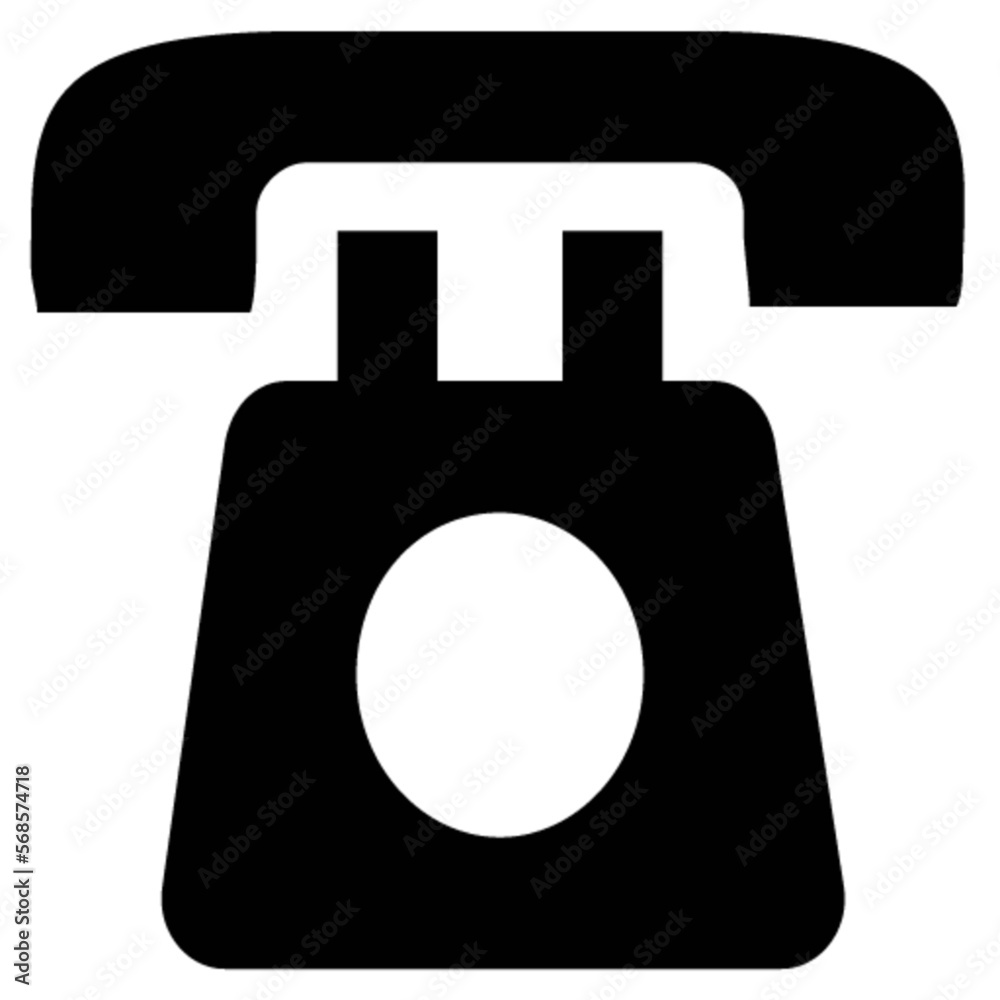 old phone vector, icon, symbol, logo, clipart, isolated. vector ...