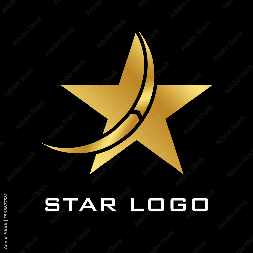 Elegant Star logo designs, Luxury Gold Star logo designs template ...