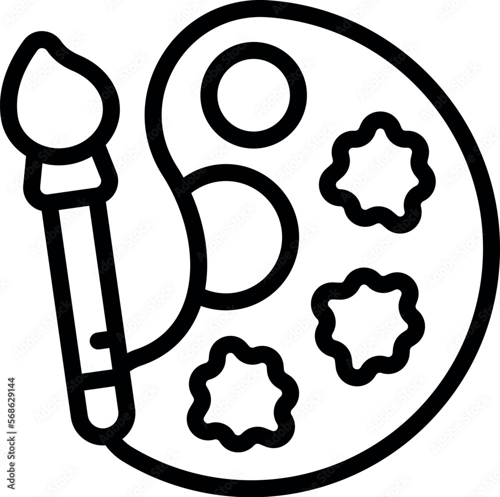 Art Palette Outline