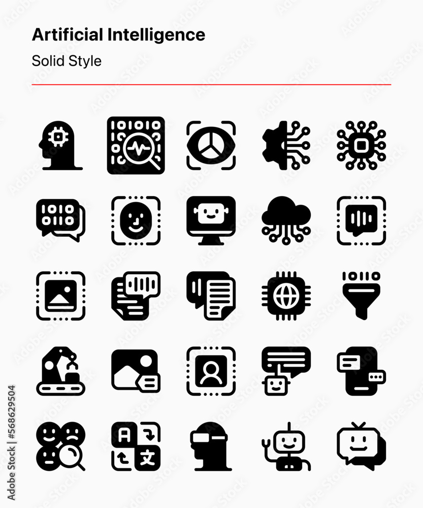 Customizable artificial intelligence icons for apps and websites ...