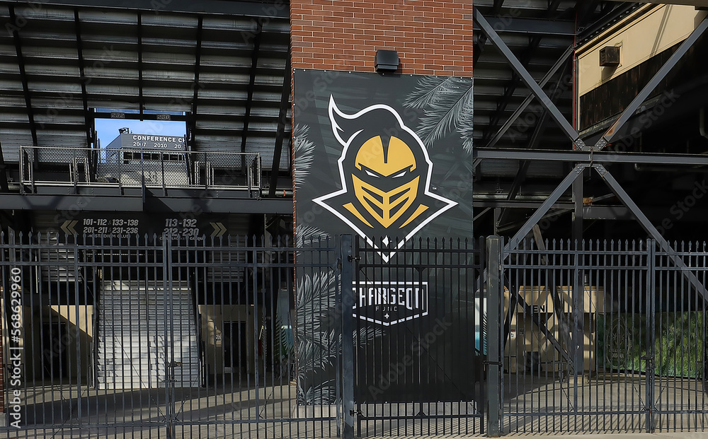 University of Central Florida’s Football Stadium gated entrance, with ...