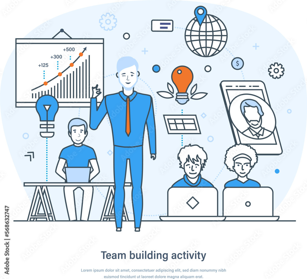 Team building activity management technique to improve efficiency ...