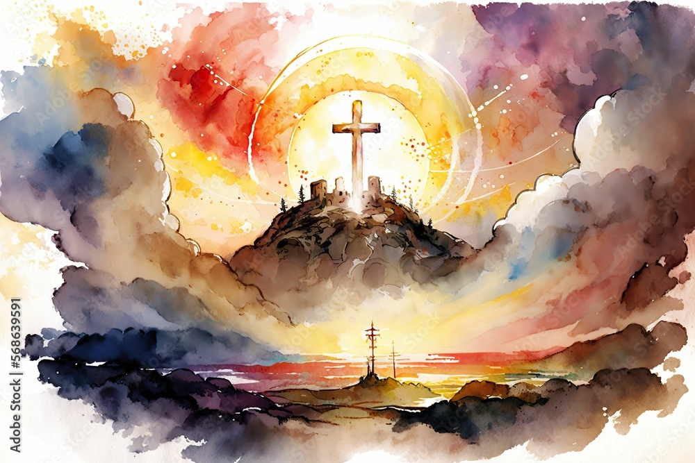Heaven god Holy Church bethlehem illustration landscape art pathway ...