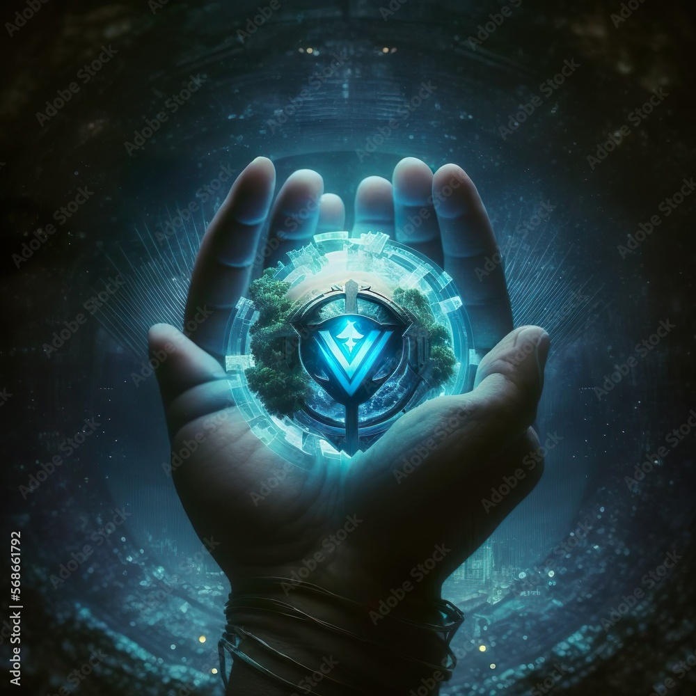 Hand of human holding earth with ESG icon, businessman holding Global ...