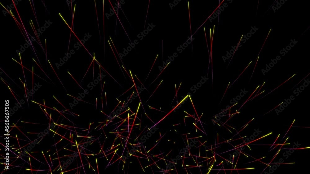 Light & Particles animation background, Light waves motion graphics ...
