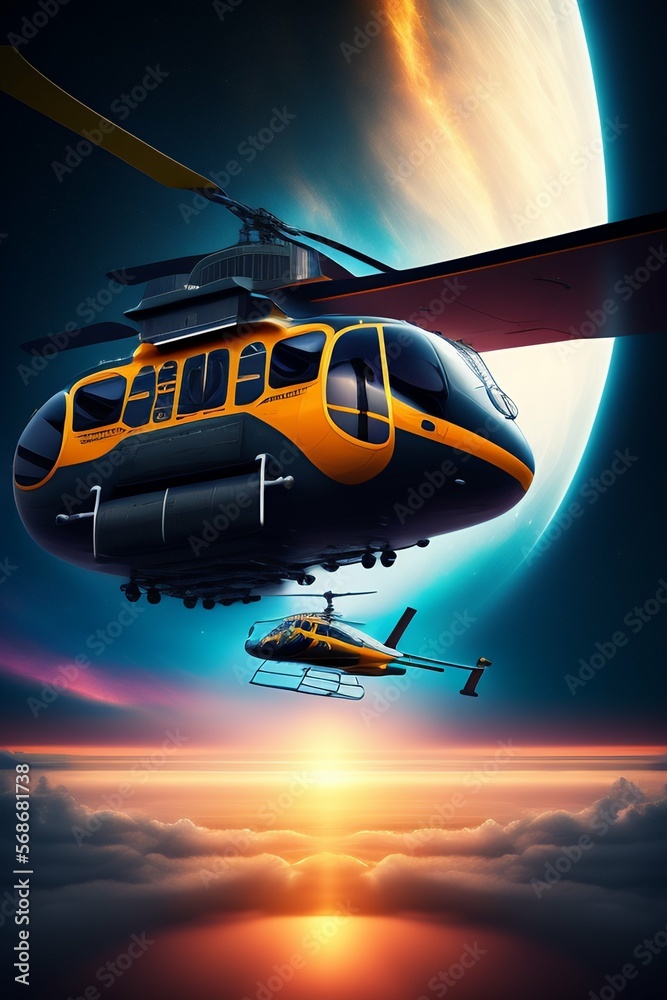 AI generated digital art AI generated image of a cyberpunk rider on a ...