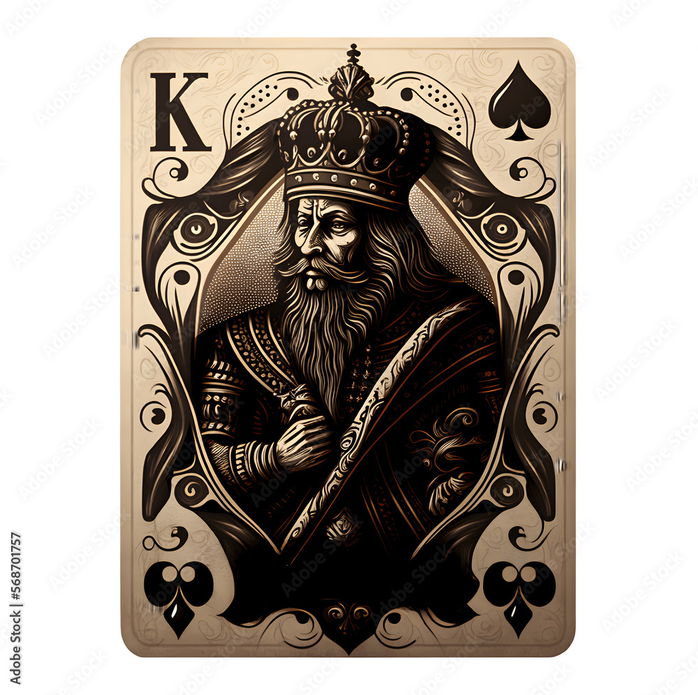 king of spades playing card Generative AI Stock Illustration | Adobe Stock