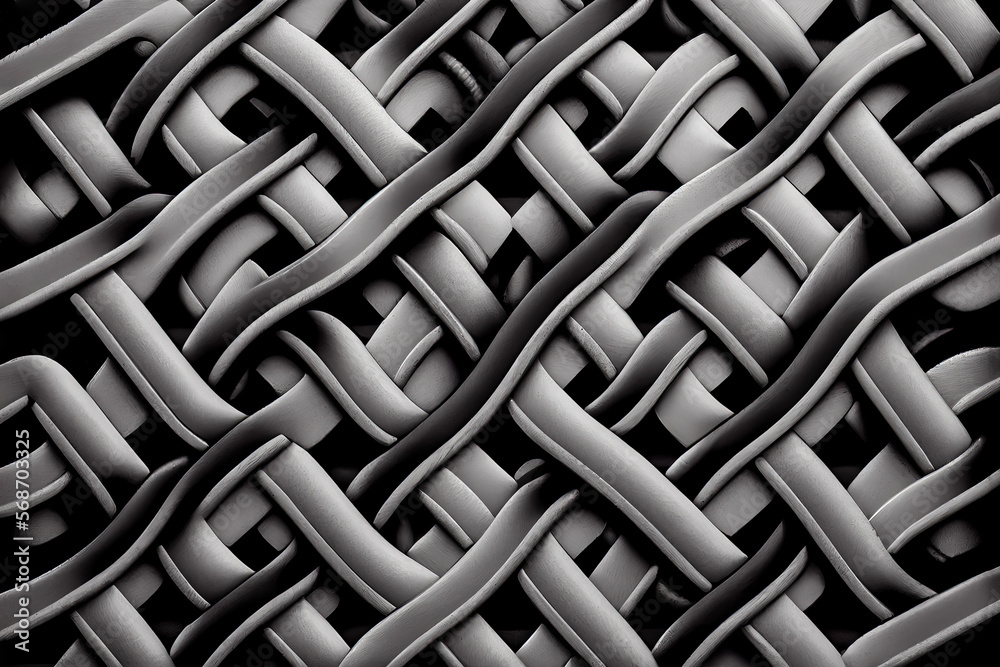 Interlocking woven fabric texture as background illustration ...