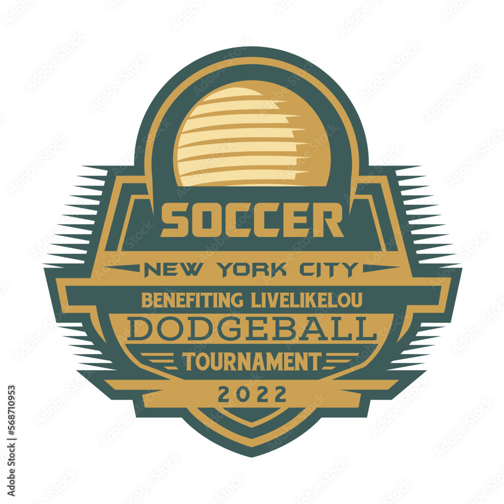 Dodgeball logo vector Stock Vector | Adobe Stock