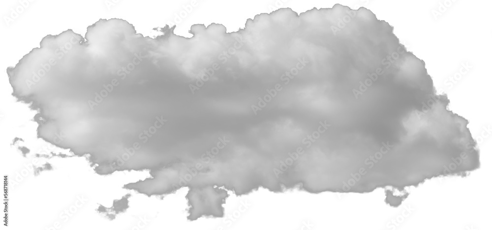 Isolated PNG cutout of a cloud on a transparent background, ideal for ...