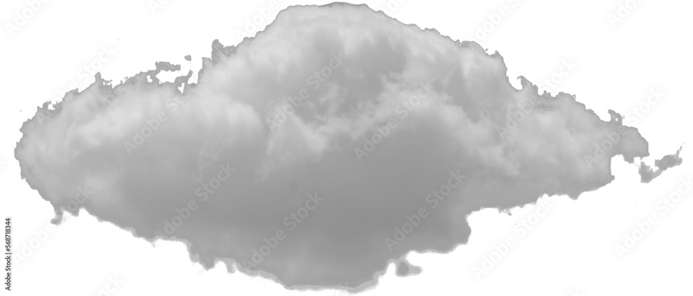 Isolated PNG cutout of a cloud on a transparent background, ideal for ...
