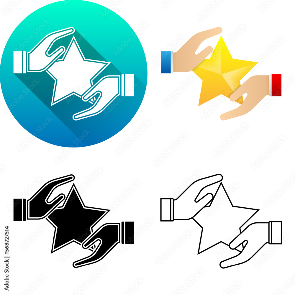 Hand to Hand Send Receive Star Promotion Granted Cooperation Asset ...