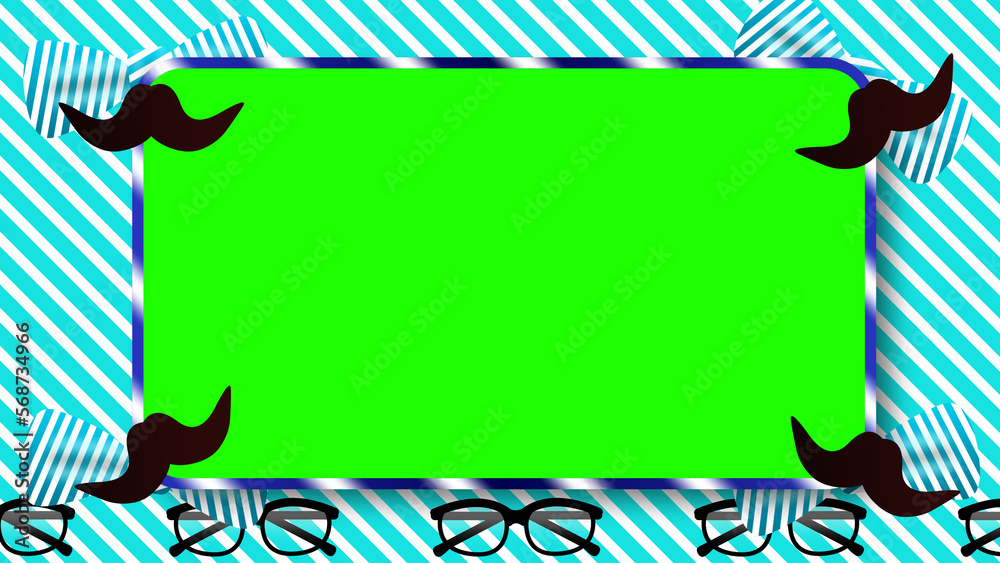 father's day green screen background with muchtech Stock Illustration ...