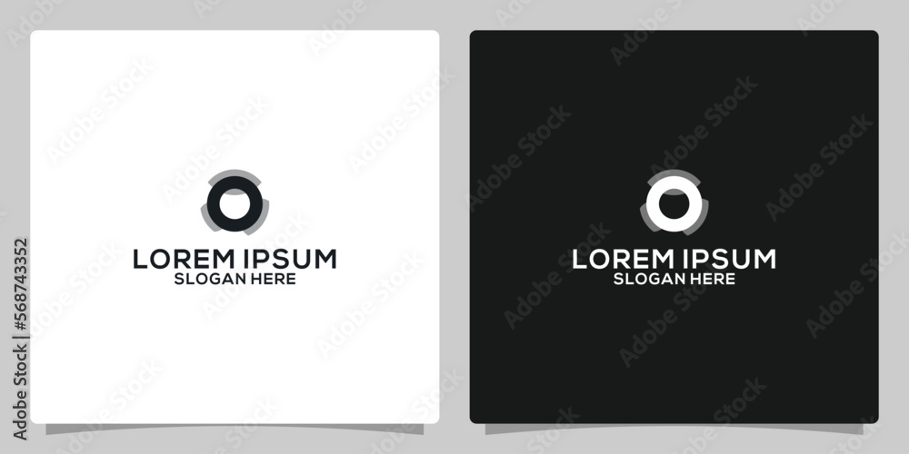 Optical Logo. Creative Eye Concept Logo Design Template Stock Vector ...