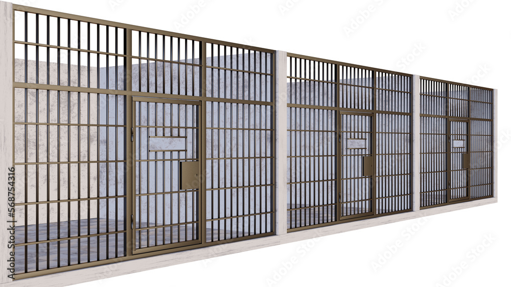 Prison metal bars, and closed cell doors. Transparent PNG illustration ...