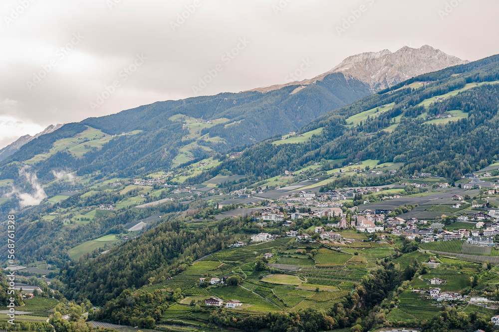 Dorf Tirol, Passeier, Fluss, Passeiertal, Vorderpasseier, Hafling ...