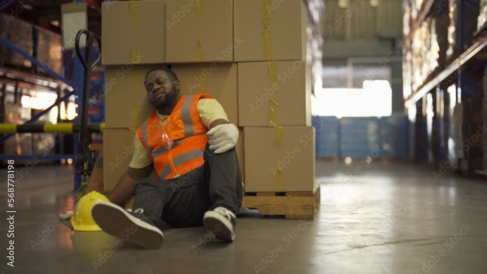 Vidéo Stock A fired man. Stressed upset depressed worried disappointed ...