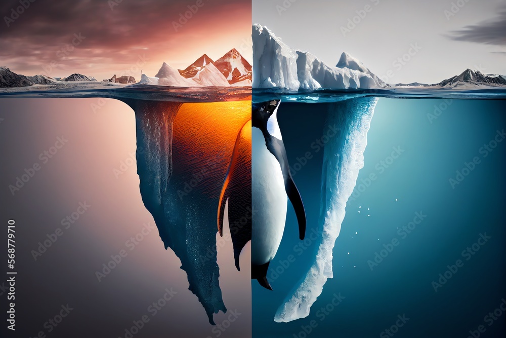 Climate Crisis in the Arctic. A Visual Representation of Global Warming ...