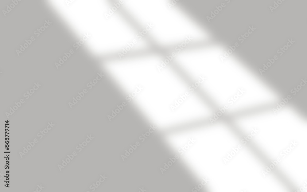 realistic window shadow overlay for presentation, advertising banner ...