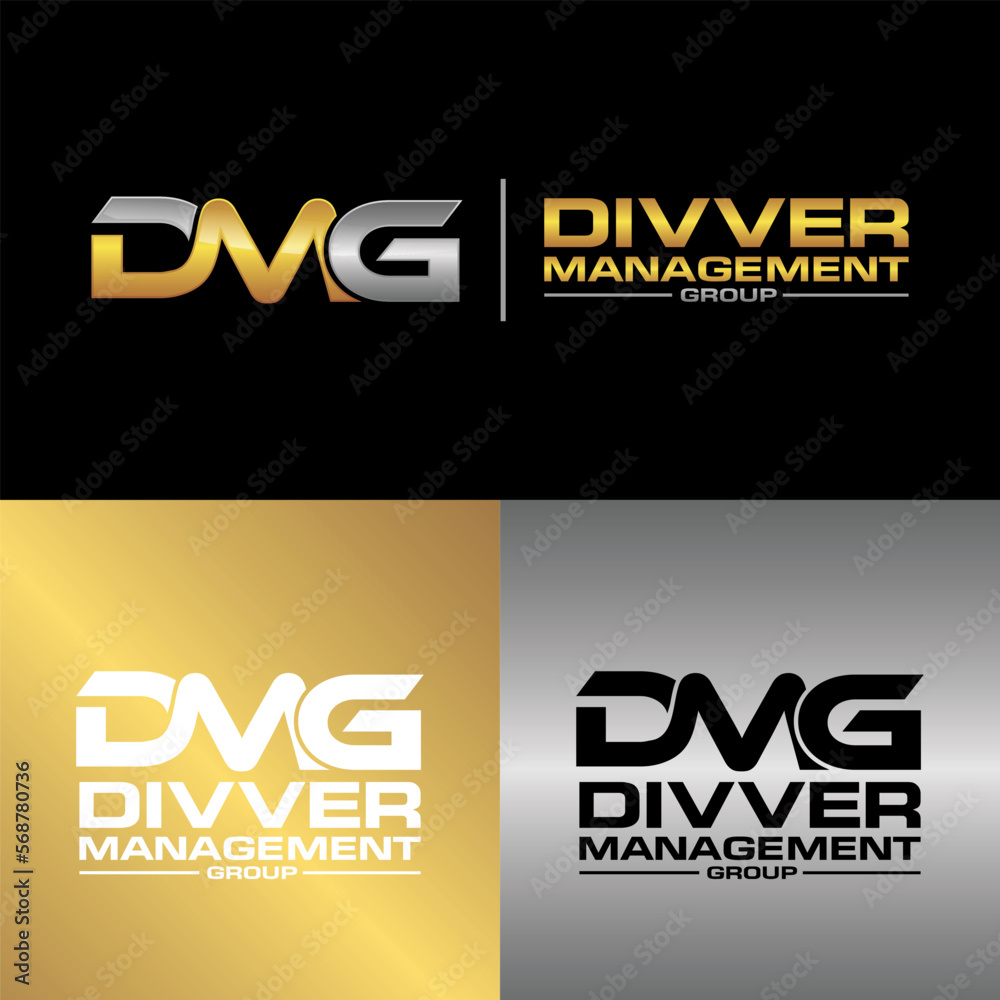 divver management logo design tamplate Stock Vector | Adobe Stock