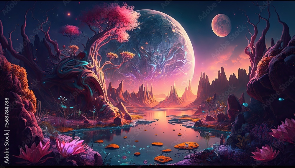 Fantasy World Drawing