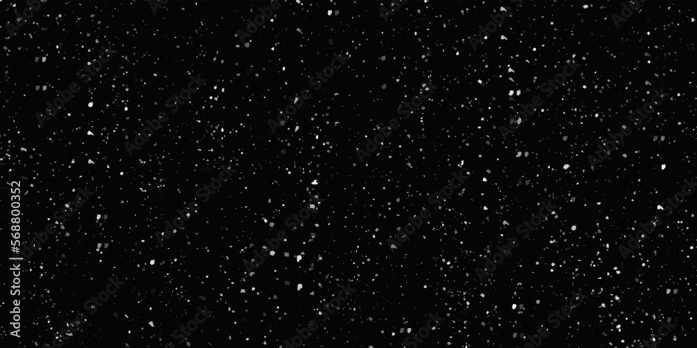 Real falling snow on a black background for use as a texture layer in ...