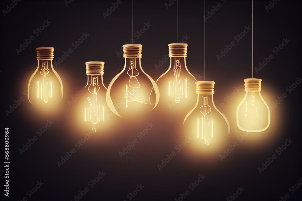 continuous line drawing light bulb colored colored - PNG image with ...