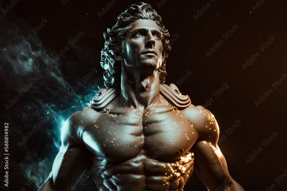 Ancient roman greek god - Roman culture - Generative AI Stock ...
