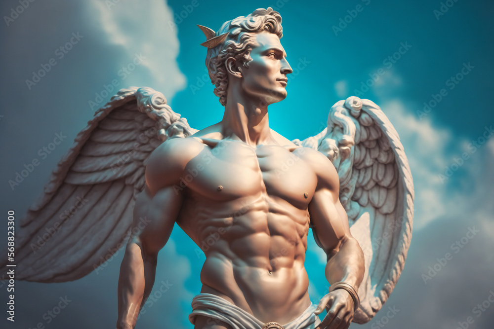 Ancient roman greek god - Roman culture - Generative AI Stock ...