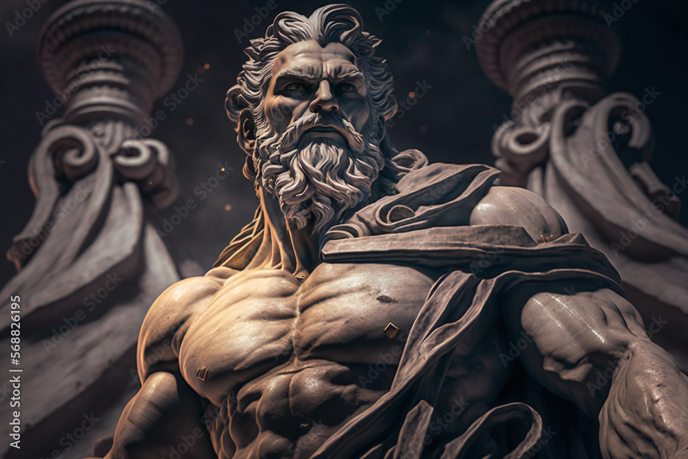 Ancient roman greek god - Roman culture - Generative AI Stock ...