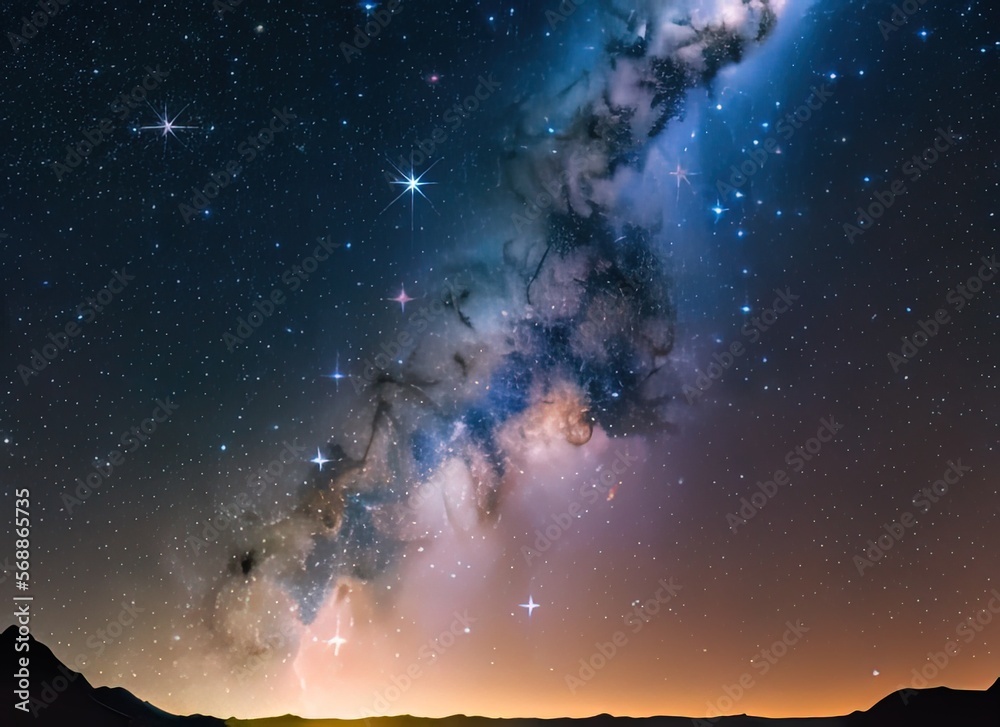 Kappa Ophiuchi, Star, Suspected variable star, Space Art. Generative AI ...