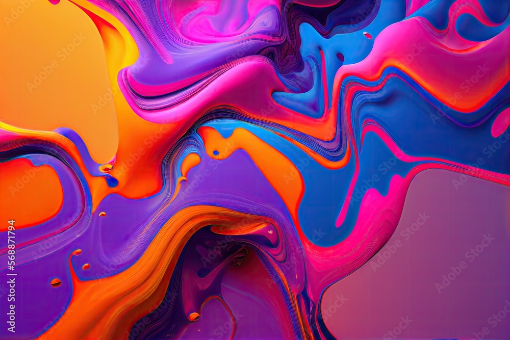 Abstract Liquid Background Generative AI Design, Water Splash Gradient ...