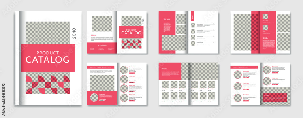 Minimalist product catalog design template, creative multipurpose ...