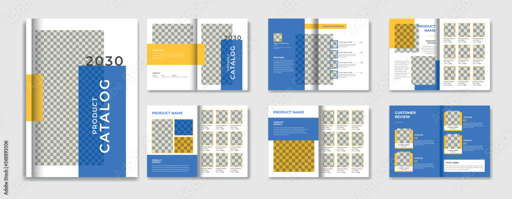 Minimalist product catalog design template, creative multipurpose ...